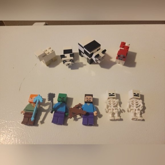 Lego | Toys | Lego Minecraft Mini Figures Set Of 9 | Poshmark